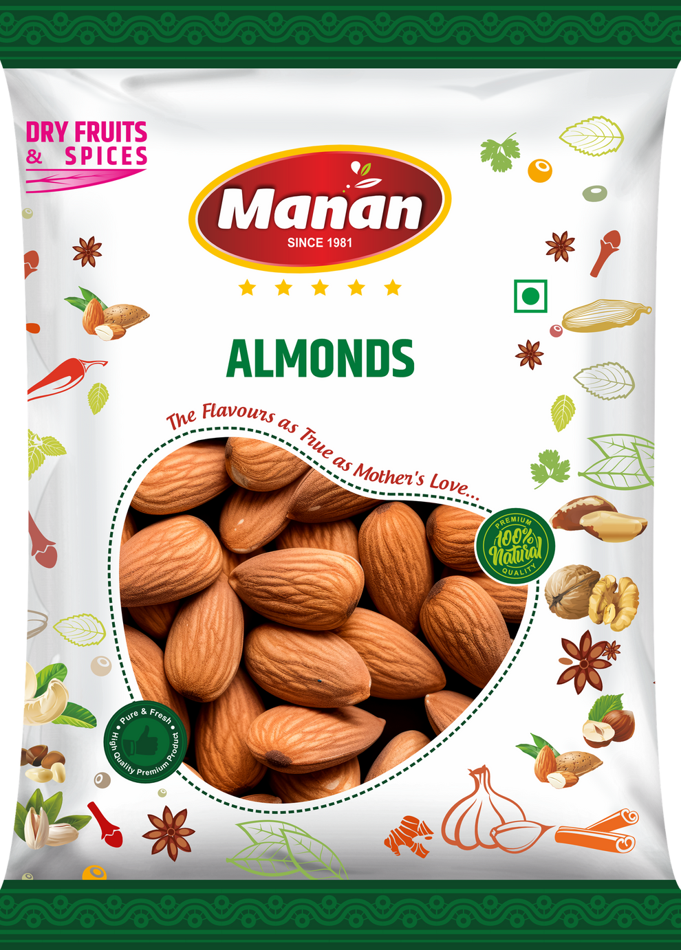 Badam Giri by Manan (Almonds) – Manan Foods